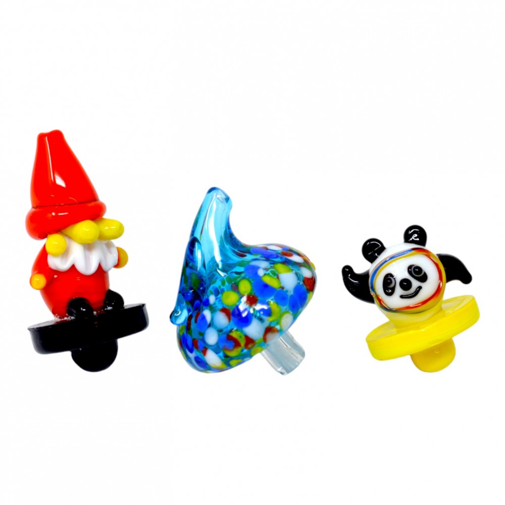 Apex Joyride Panda Clown And Directional Spinner Carb Cap 12ct Display Skygate Wholesale